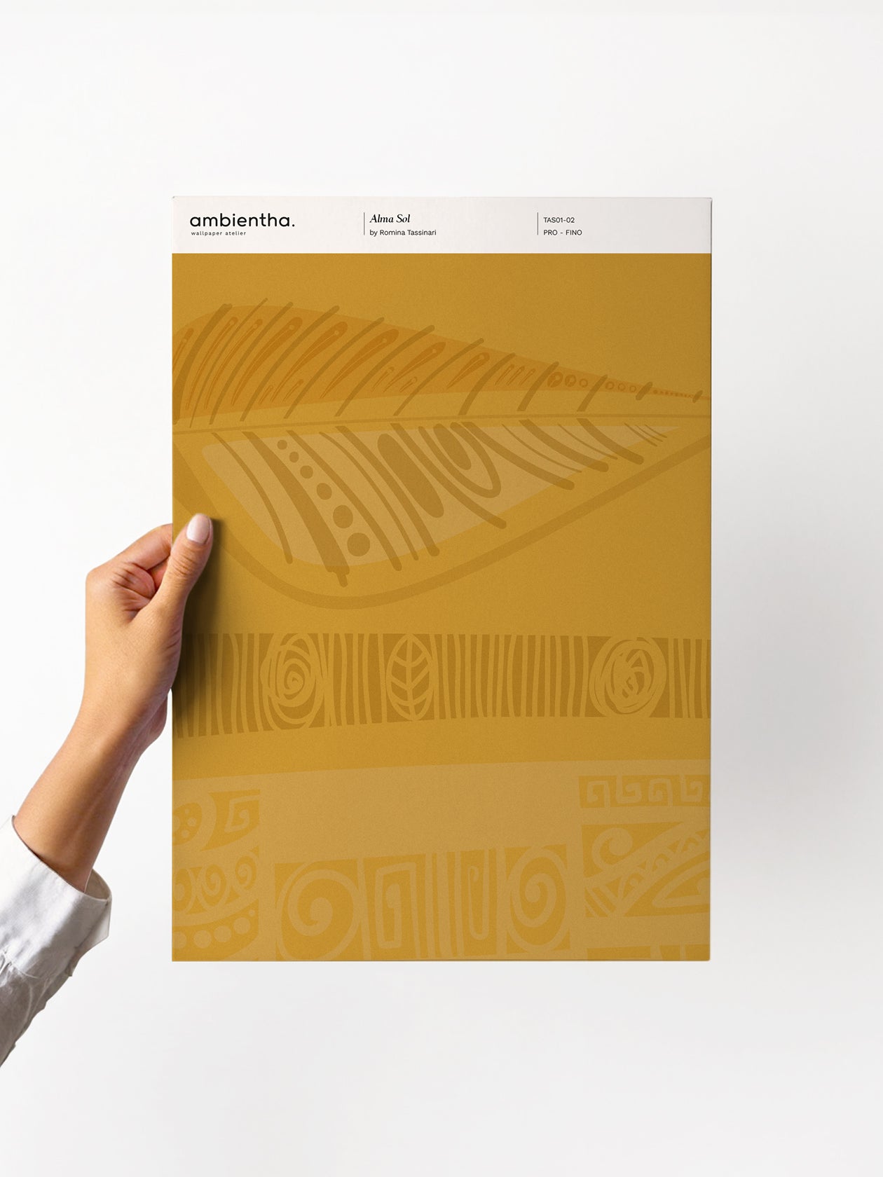 Warm and lively like the sun, Alma Sol wallpaper - Ambientha Sample