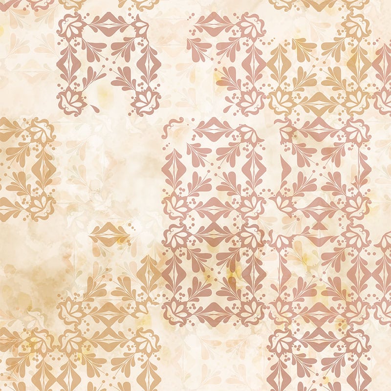 Azulejo, the mosaic tile effect wallpaper - Ambientha Sample