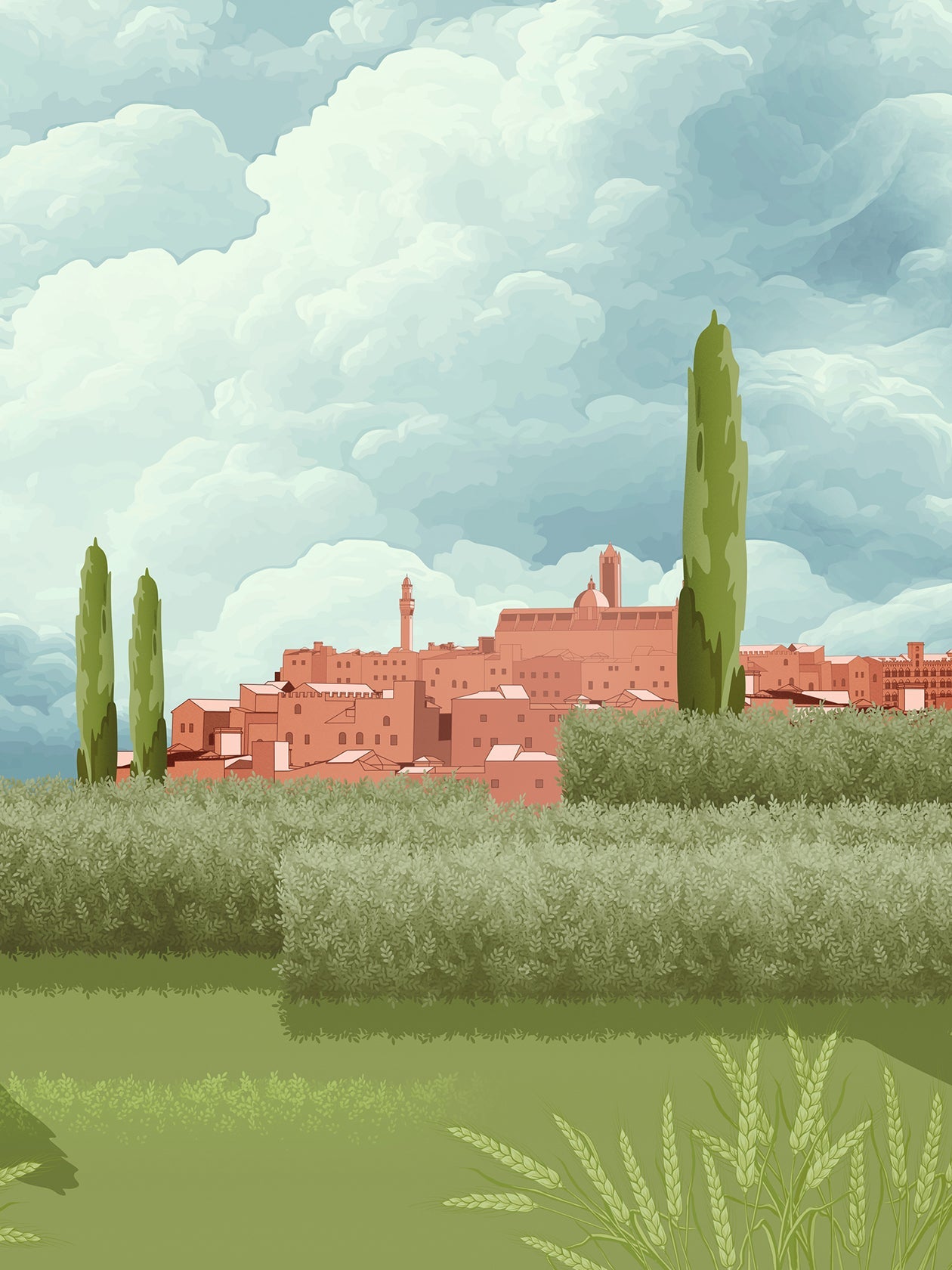 Siena Wallpaper by Paolo Metaldi – Ambientha